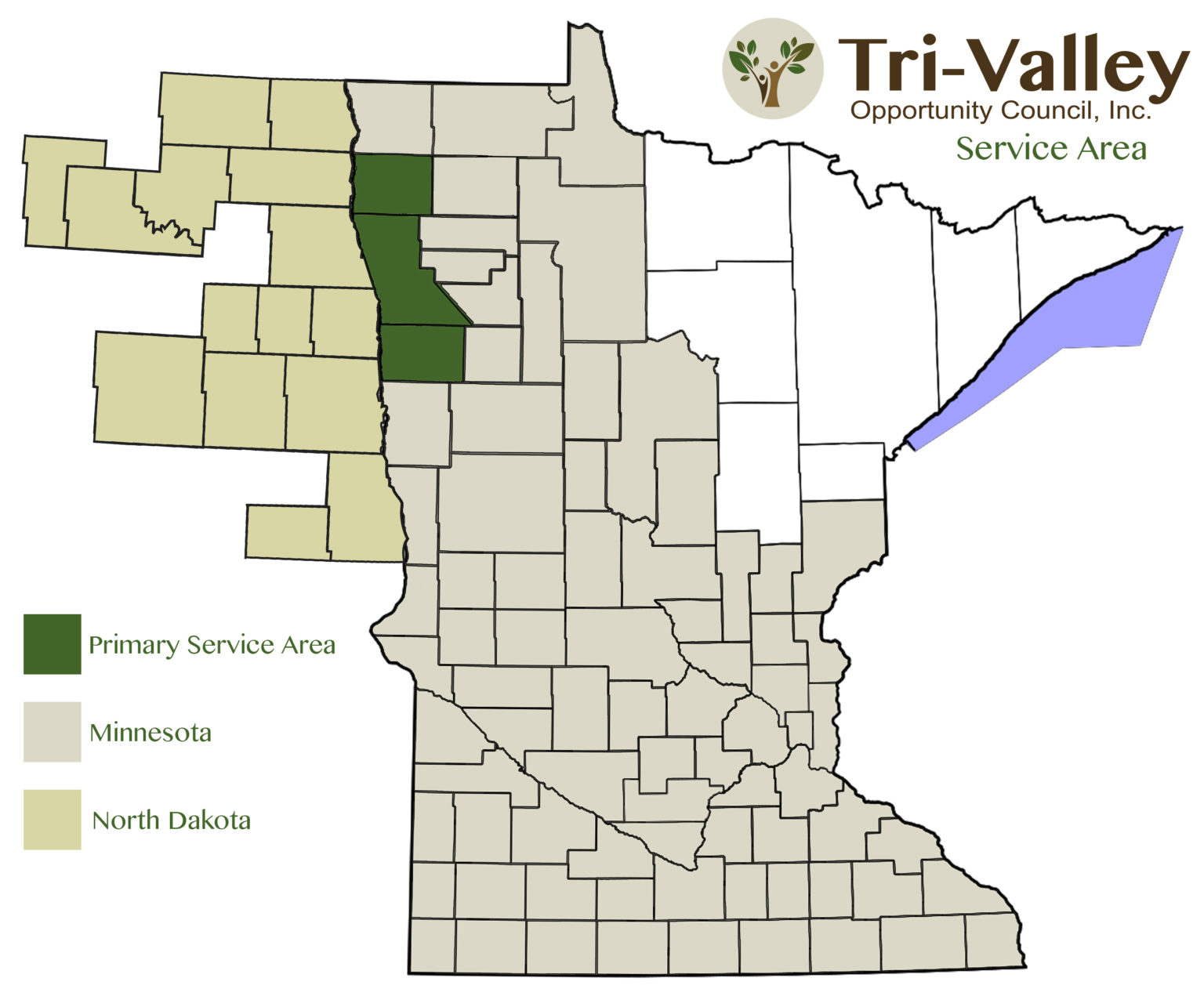 Service Area – Tri-Valley Opportunity Council, Inc.